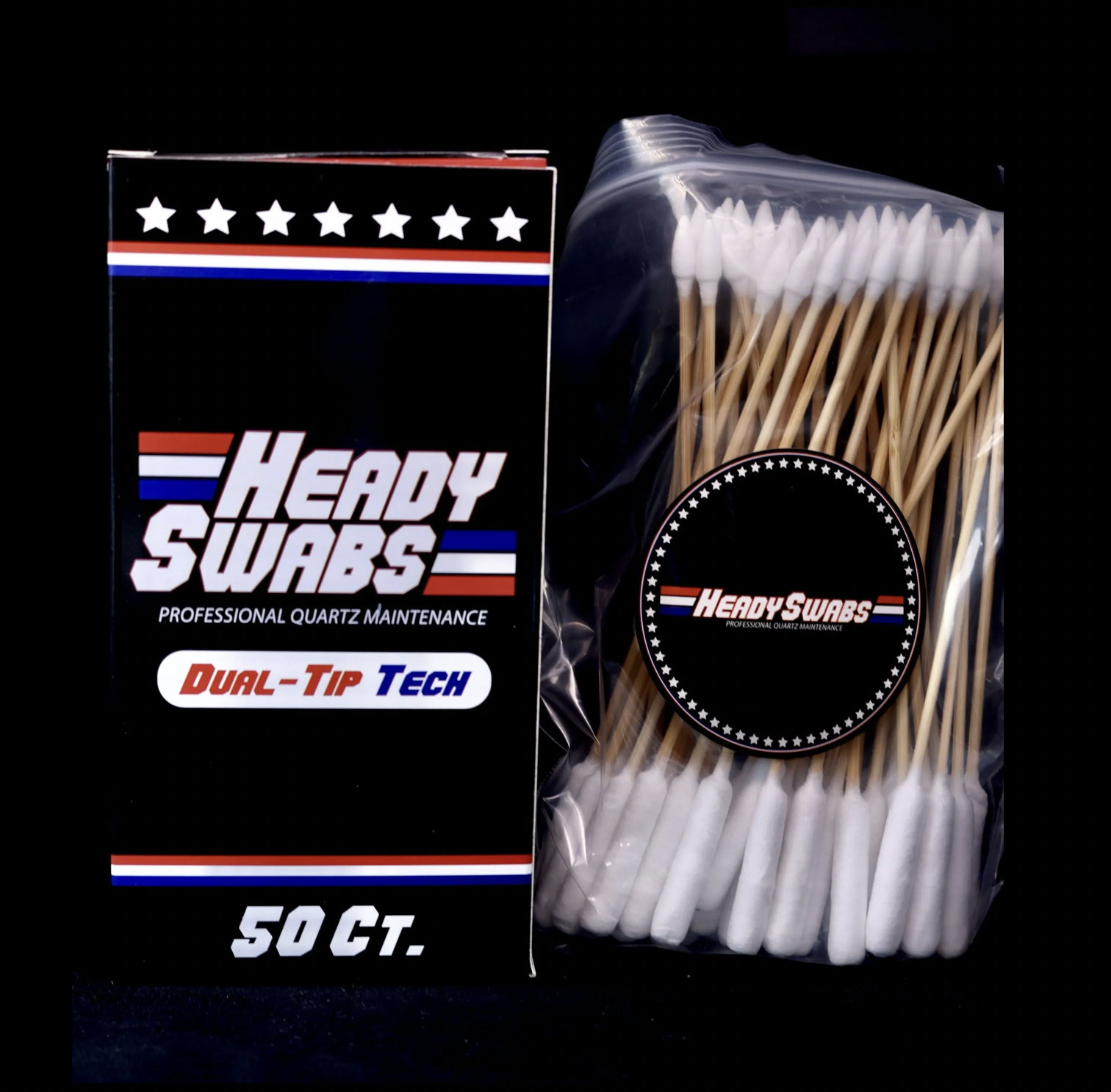 HEADY SWABS: DUAL TIP TECH 50CT | Zee Vapor